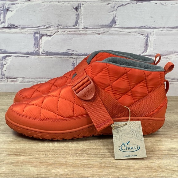 Chaco | Shoes | New Chaco Ramble Puff Mens Slip On Ankle Boots Red Clay ...